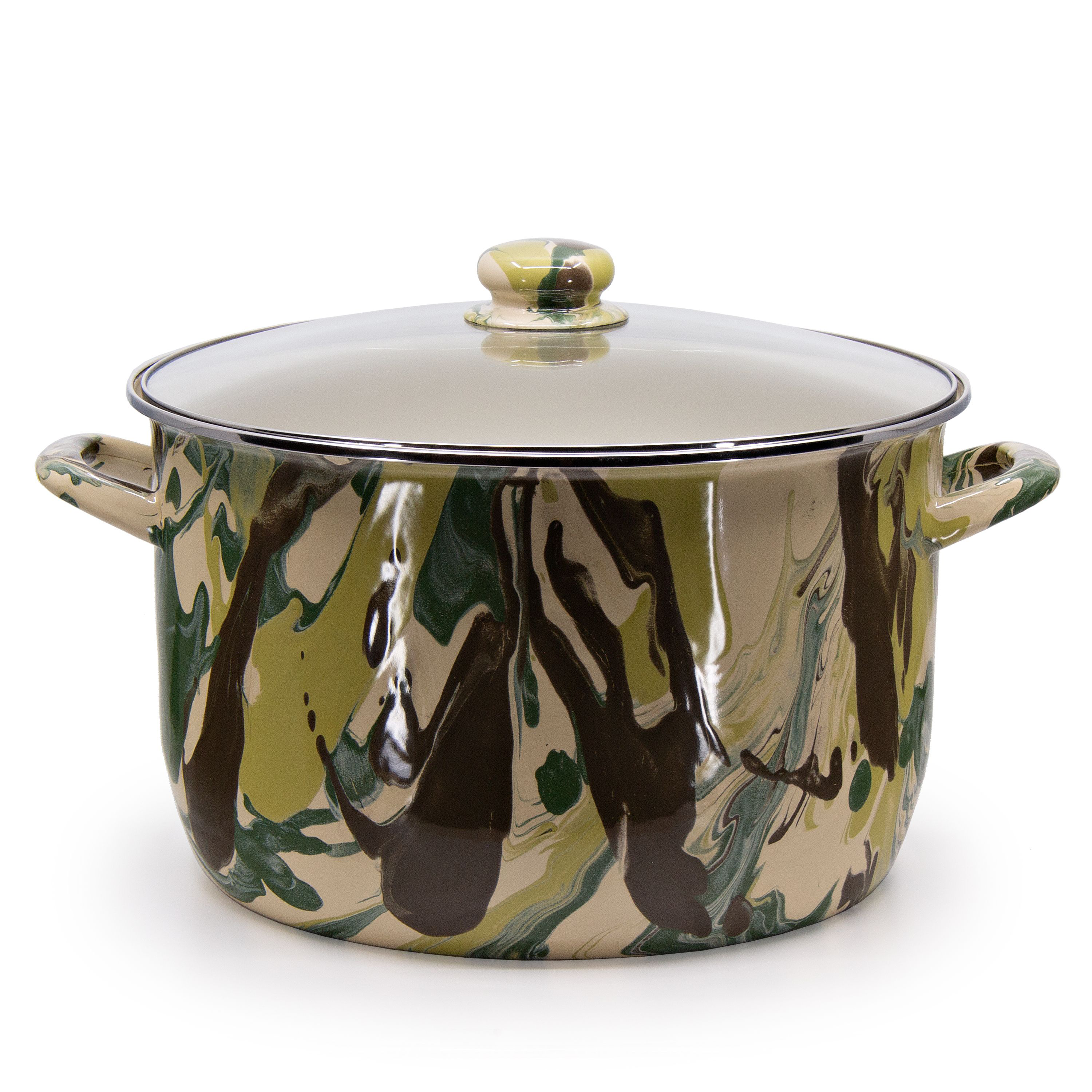 Golden Rabbit Camouflage Enamelware 18-Quart Stock Pot | Bass Pro Shops